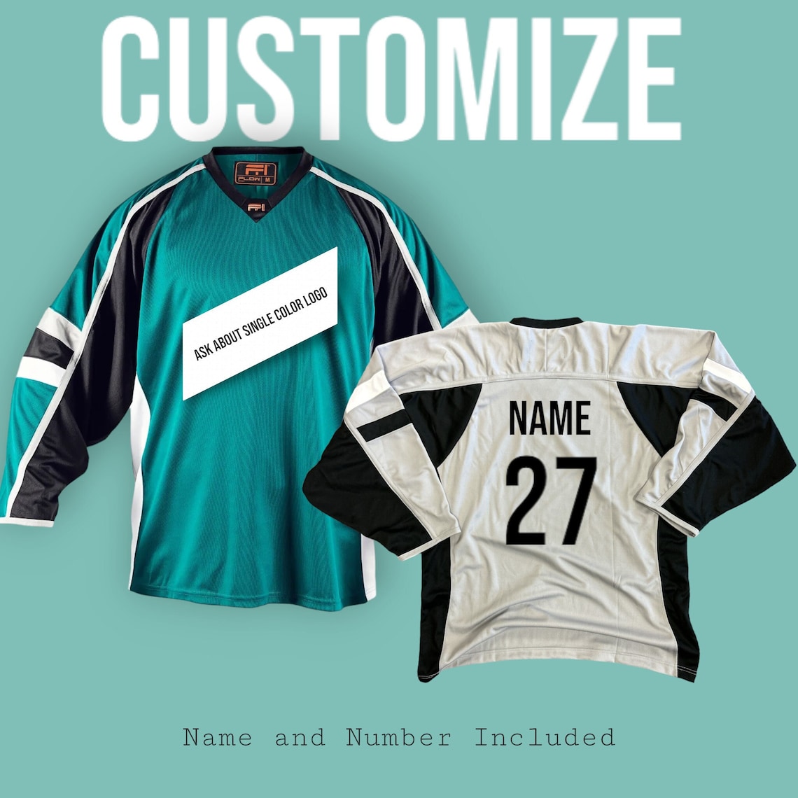 Personalized Hockey Jersey Customizable Hockey Jersey Custom Hockey ...