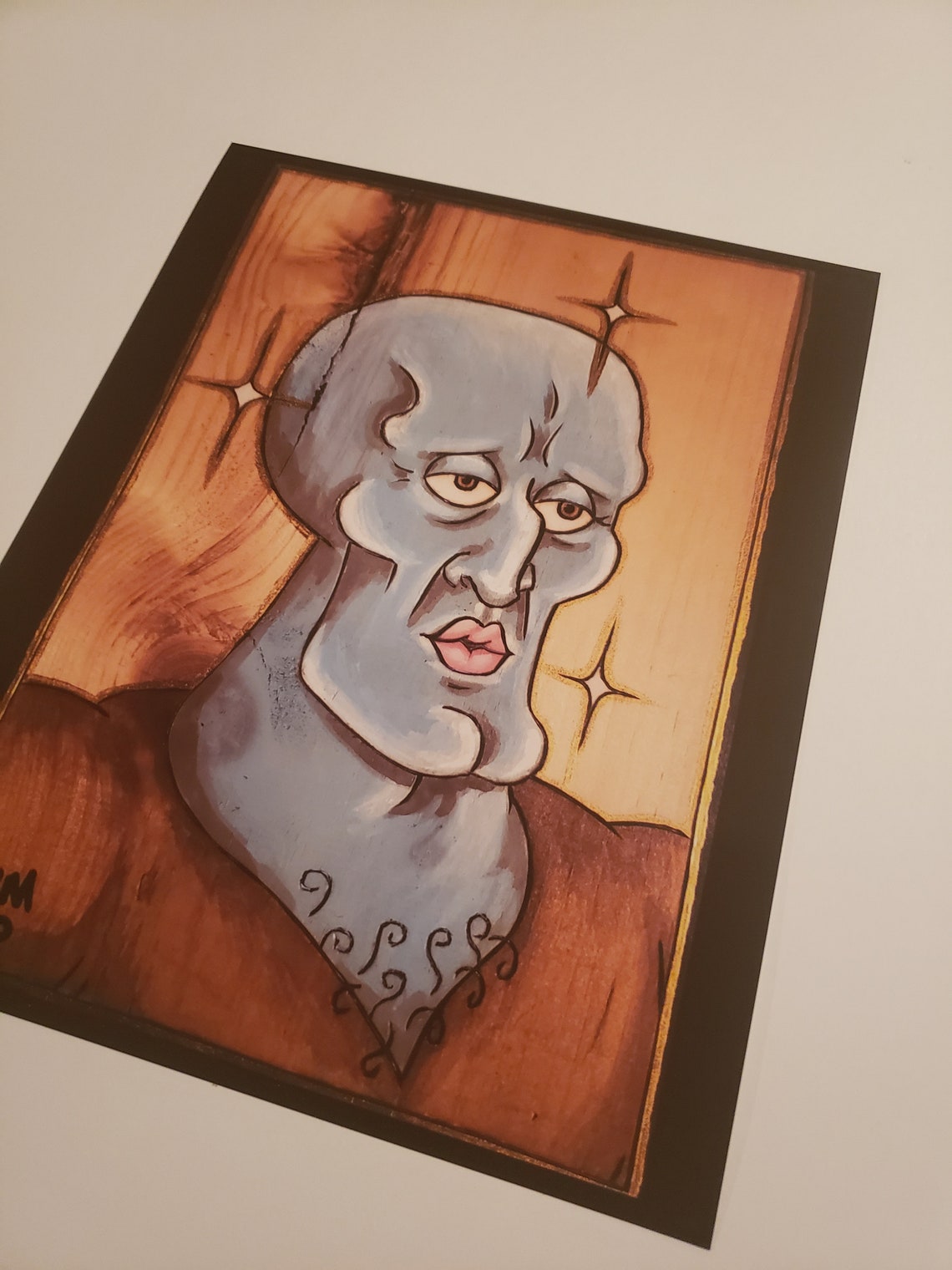 8x10 Handsome Squidward Print - Etsy