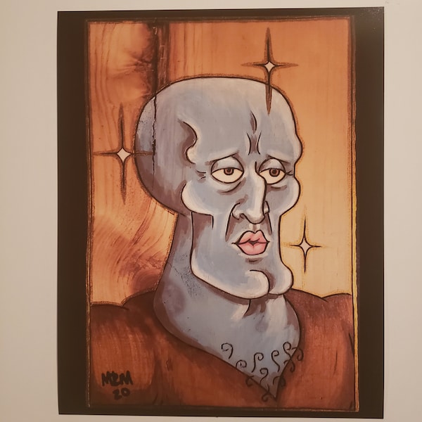 Squidward Painting - Etsy