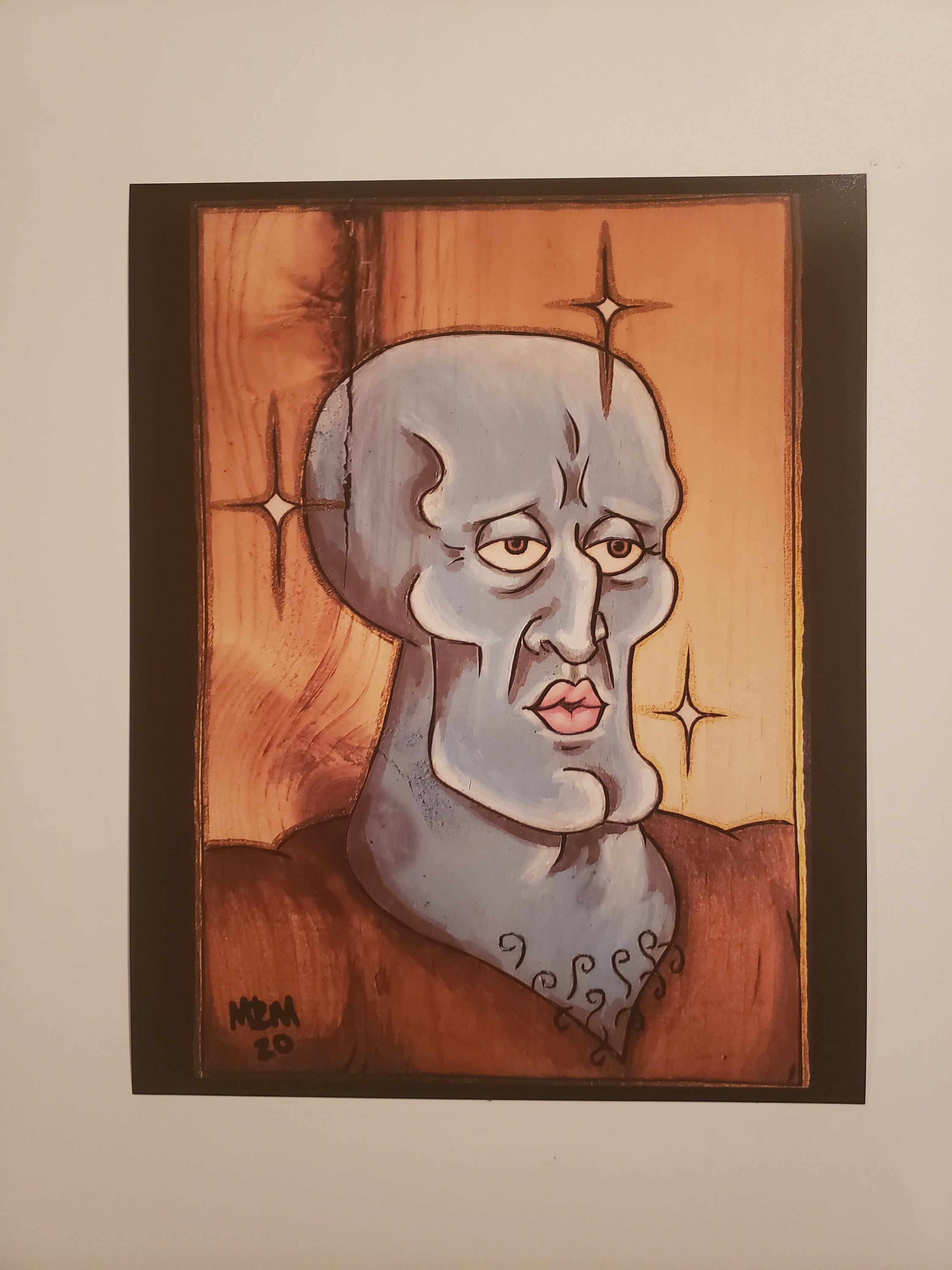 8x10 Handsome Squidward Print - Etsy