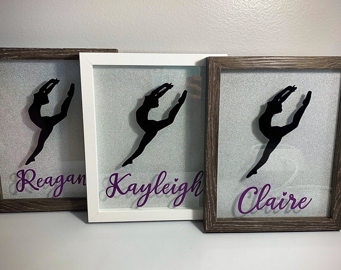 Personalized Dance Shadow Box Competition Pin Holder Display Case Dance ...