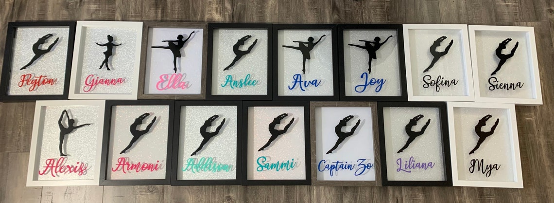 Personalized Dance Shadow Box Competition Pin Holder - Etsy