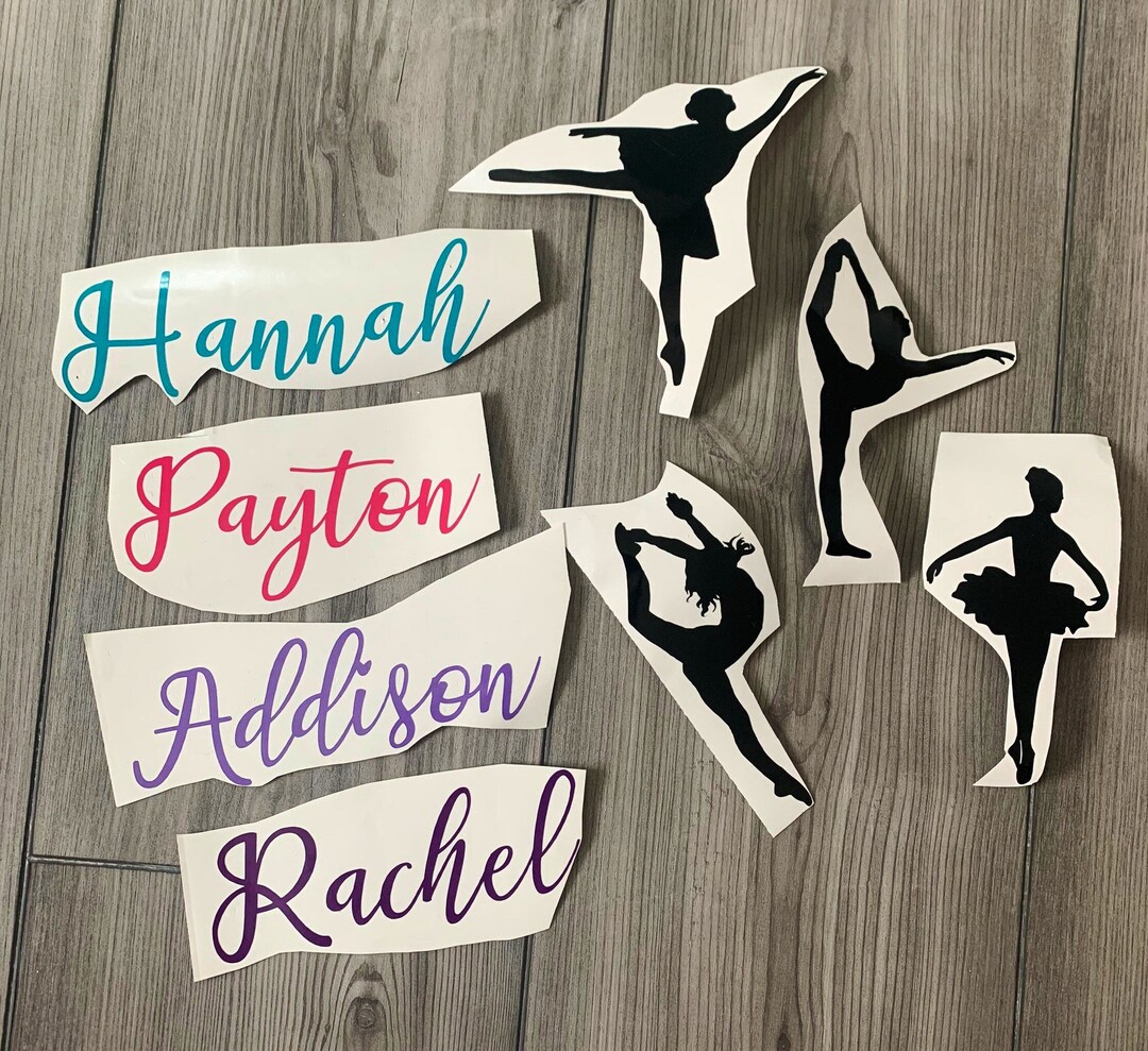 Personalized Dance Decals - Etsy