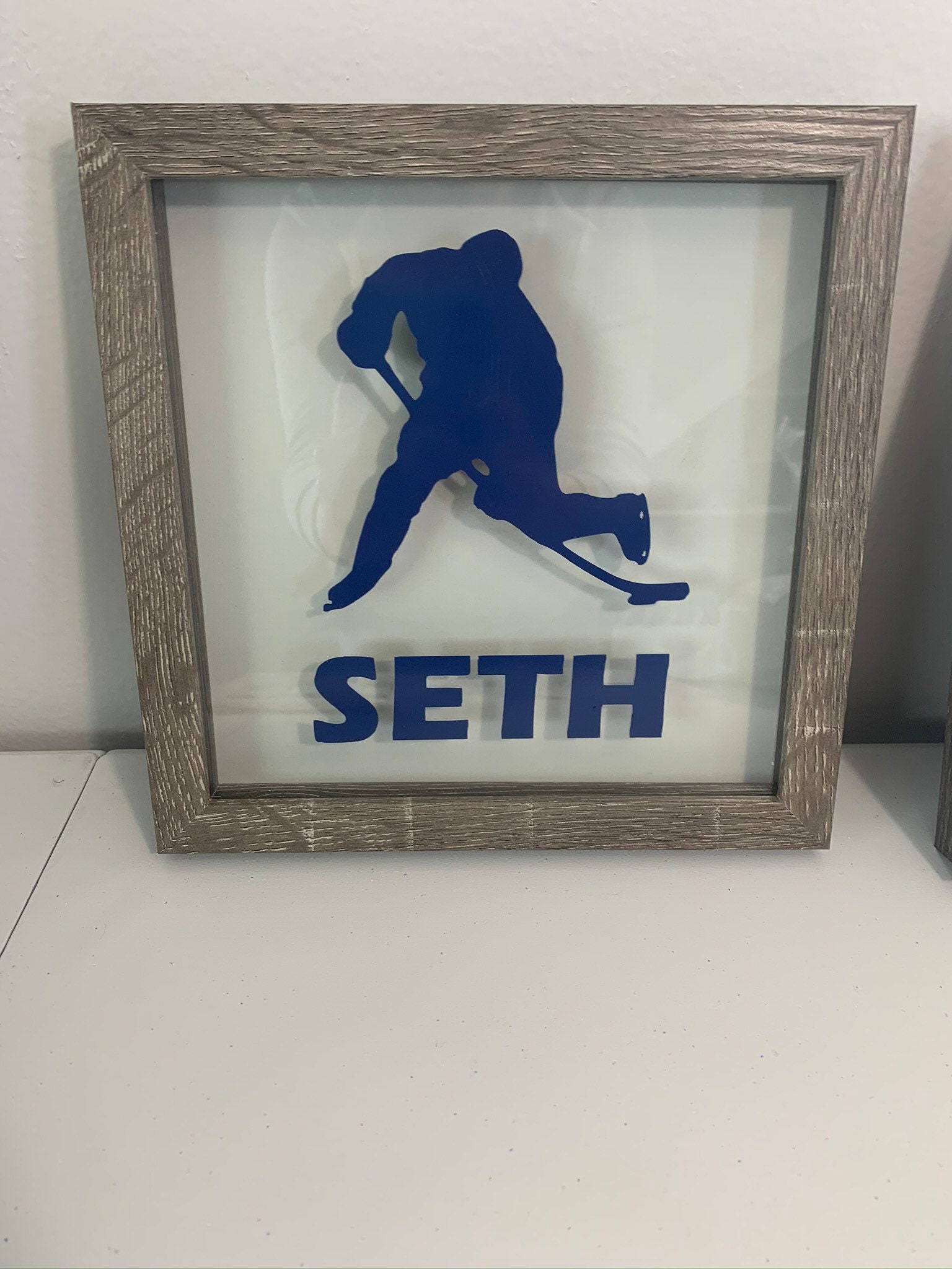 Personalized Sports Shadow Box Pin Holder Display Case | Etsy