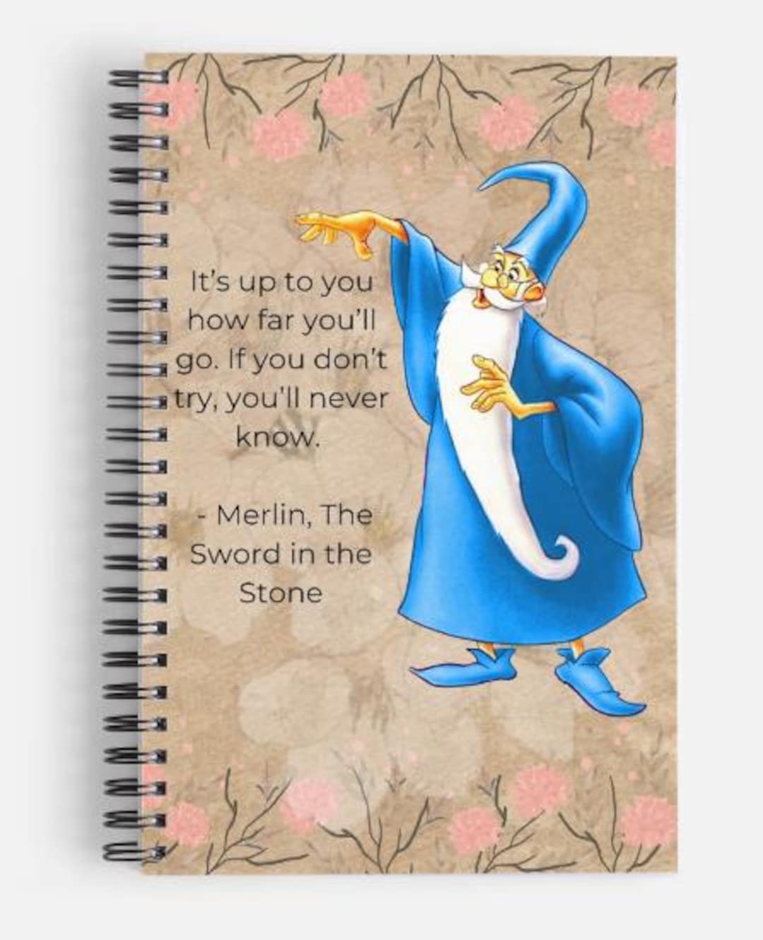 A5 A4 Notebook Sword in the Stone Wizard - Etsy