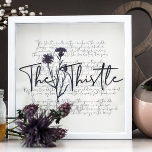 THE THISTLE Poem by SL Ferguson Downloadable Jpg for Home Decor - Etsy