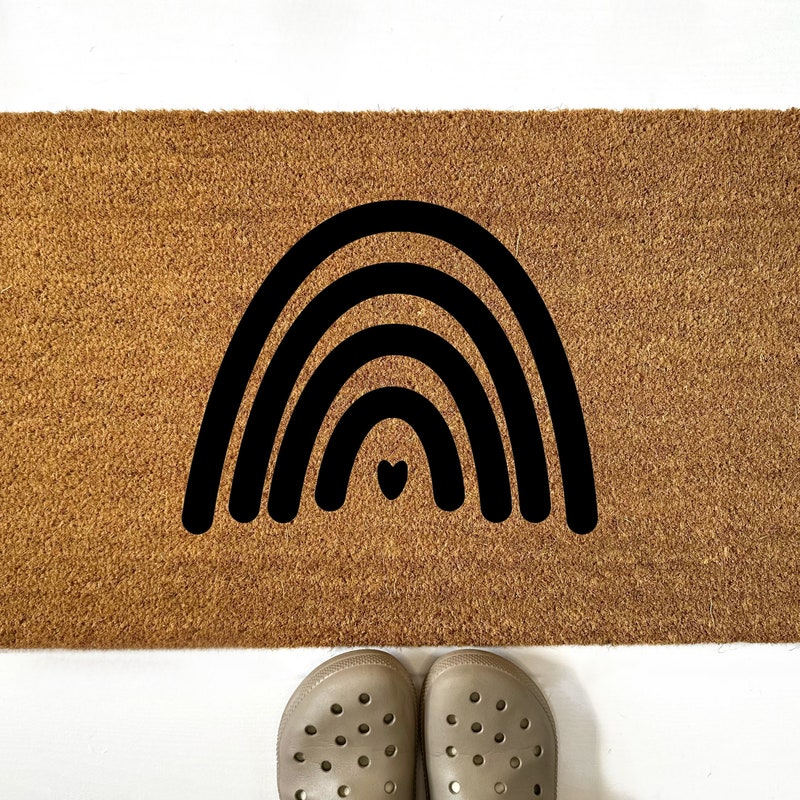 Rainbow Doormat - Etsy