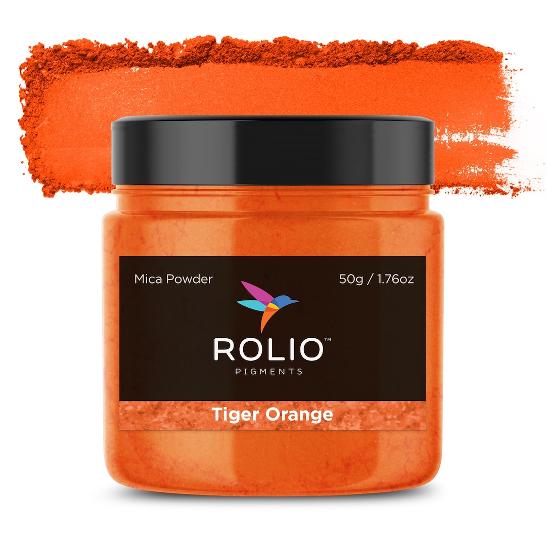 Mica Powder Tiger Orange Color Pigment Powder for Epoxy Resin, Silicone ...