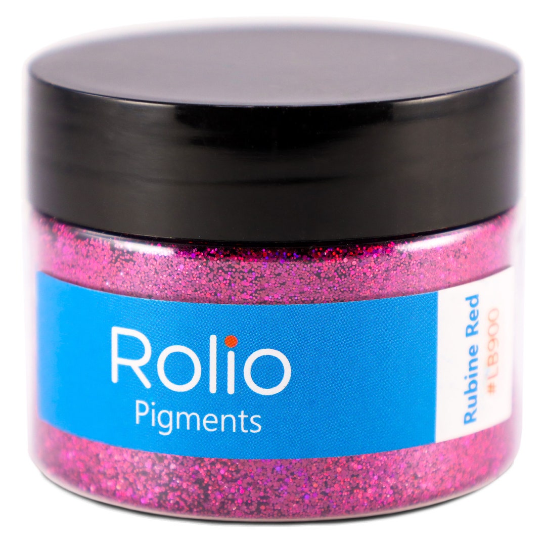 Rubine Red Holographic Glitter - 1oz Fine Size Cosmetic-grade for Resin ...