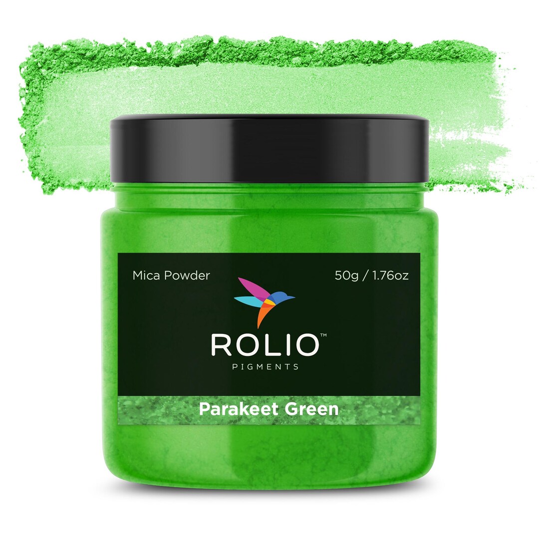 Mica Powder Parakeet Green Color Pigment Powder for Epoxy Resin ...