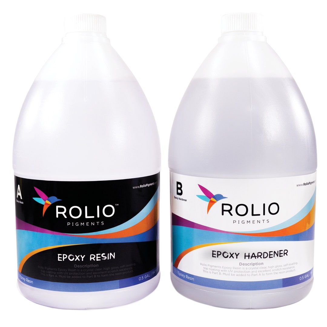 Epoxy Resin - 1 Gallon Kit, Crystal Clear, Glossy, UV Resistant, for ...