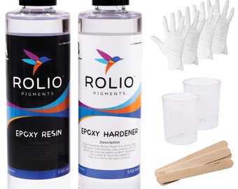 Epoxy Resin 16 oz Kit Crystal Clear Glossy UV Resistant for DIY Art Crafts Jewelry Cast Coating Wood Cast Resin Molds 1 1 Ratio