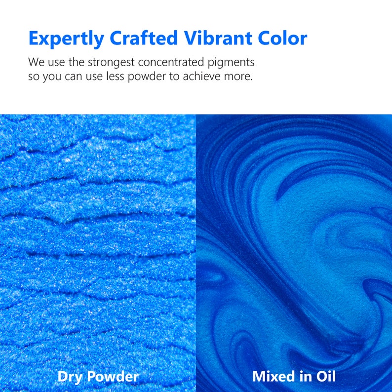 Mica Powder Blue azure Color Pigment Powder for Slime Nail - Etsy