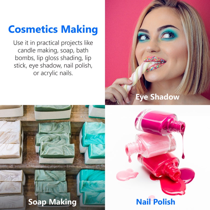 Mica Powder Blue azure Color Pigment Powder for Slime Nail | Etsy