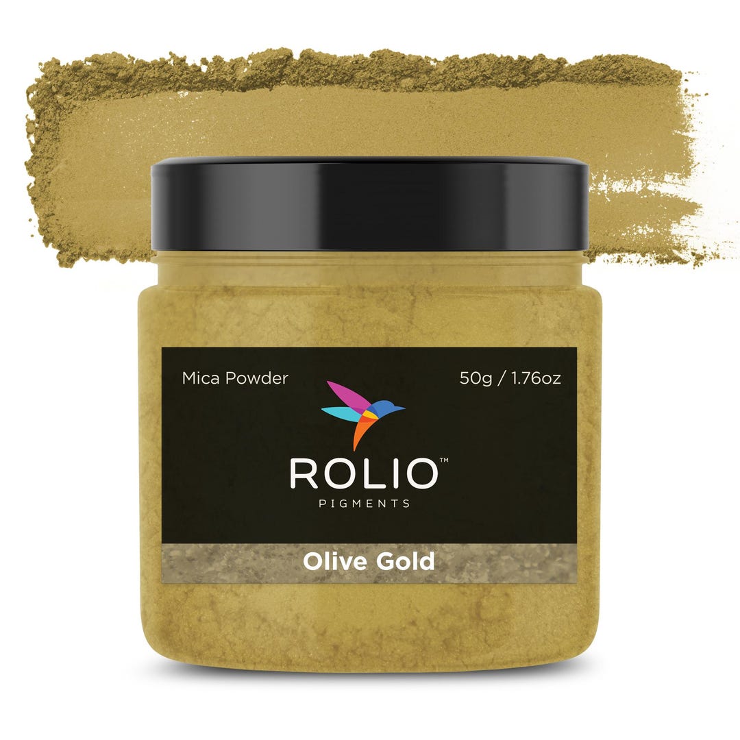 Mica Powder Olive Gold Color Pigment Powder for Epoxy Resin, Silicone ...