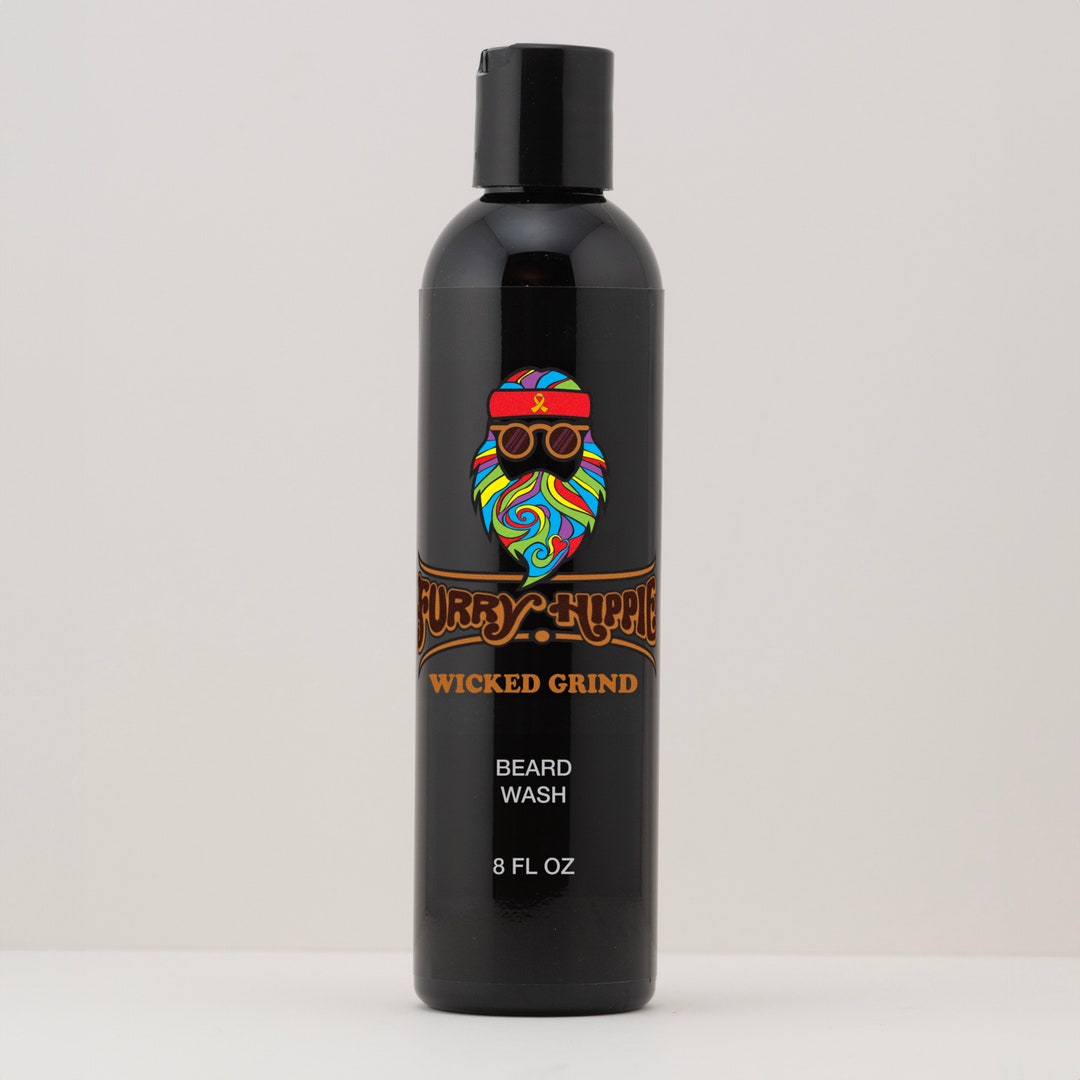Wicked Grind Beard Wash | Clean | Shampoo | Vegan | Furry Hippie Beard ...