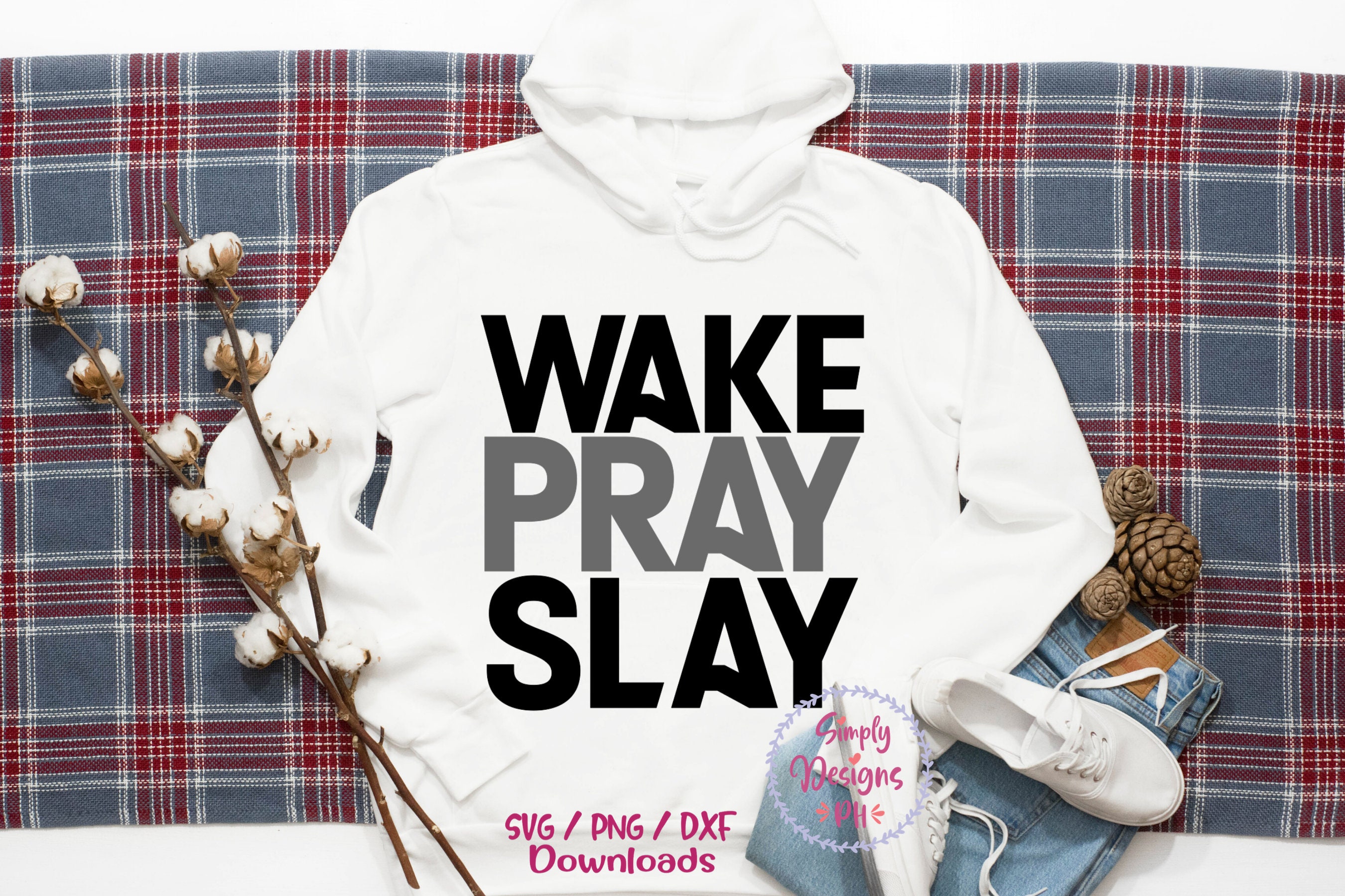 Orar svg orar dxf Wake Pray Slay svg dxf wake pray slay - Etsy España