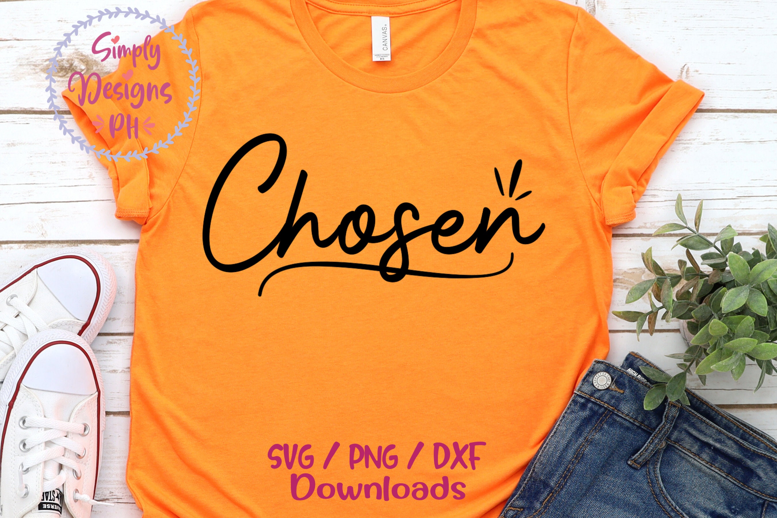 Chosen svg Christian svg Chosen Blessed Forgiven Redeemed | Etsy