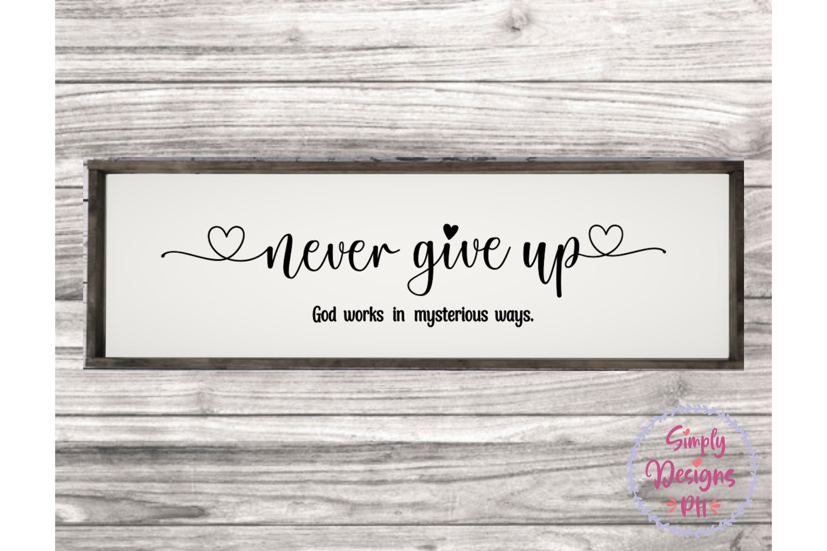 Never Give up Svg Png Dxf Downloads Positive Quotes Svg | Etsy