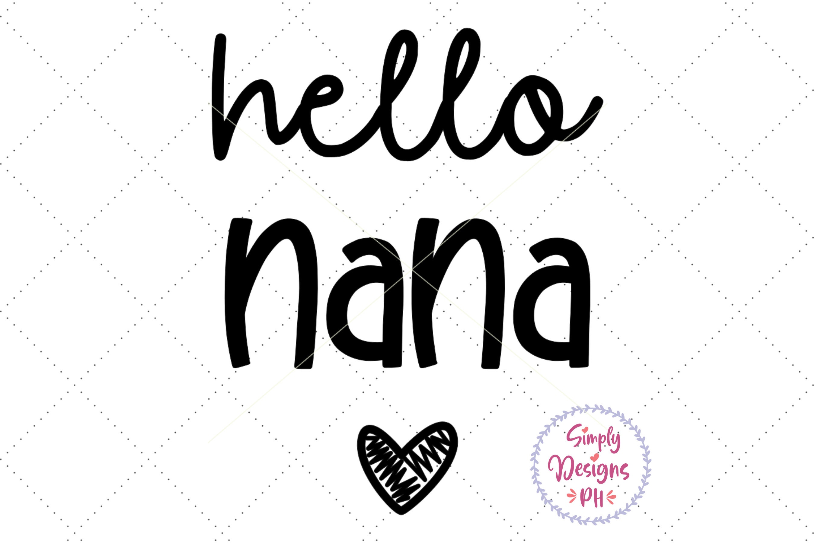 Hello Nana SVG Hello Grandma Svg Pregnancy Announcement Svg - Etsy Canada
