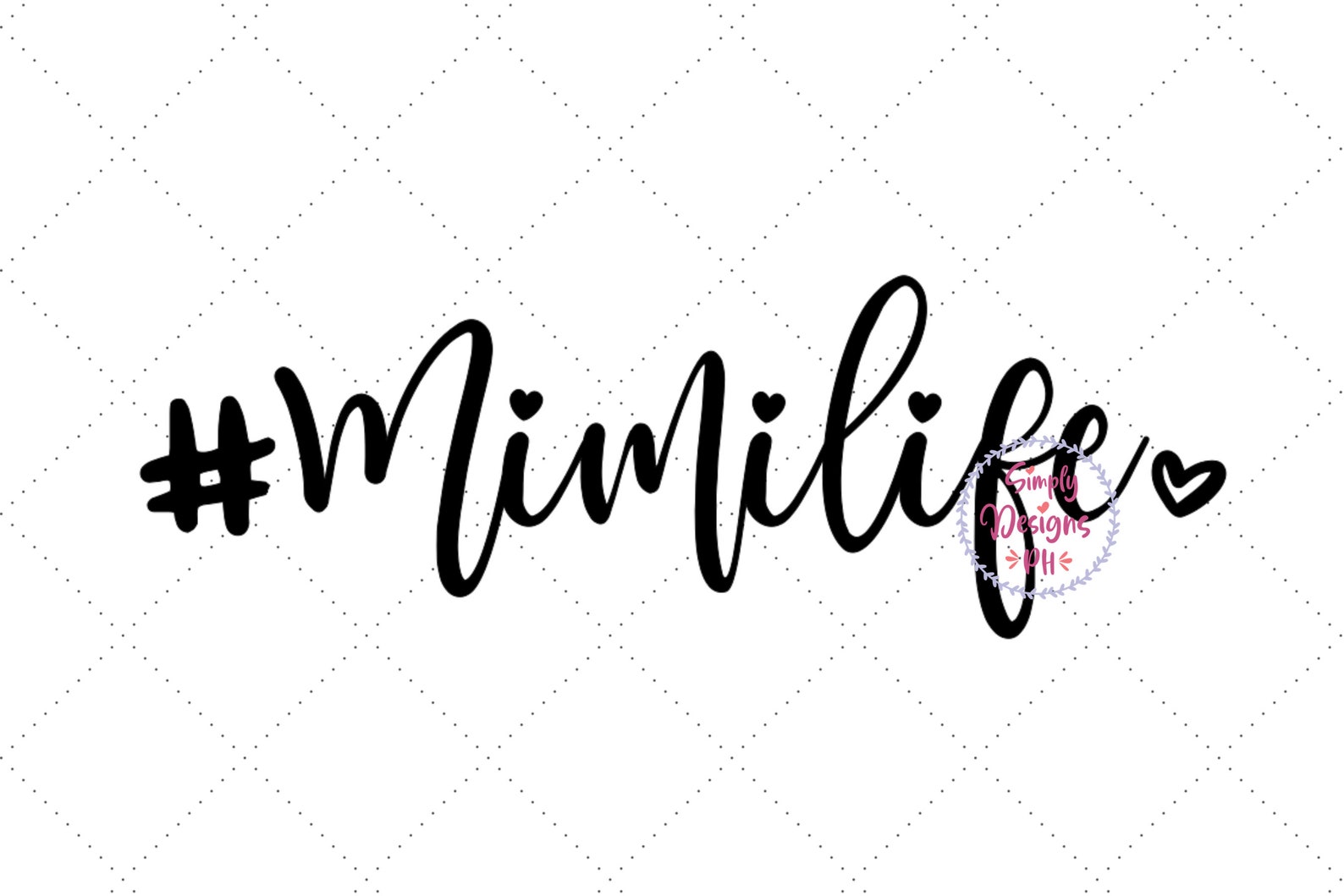 Mimi SVG File mimilife Silhouette Cut File Cricut Clipart - Etsy