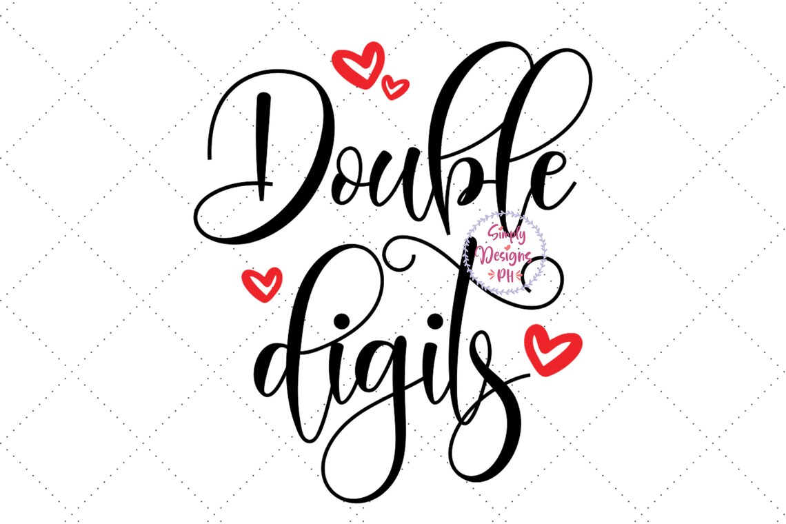 Double Digits SVG Birthday Girl Svg Dxf and Png Instant | Etsy