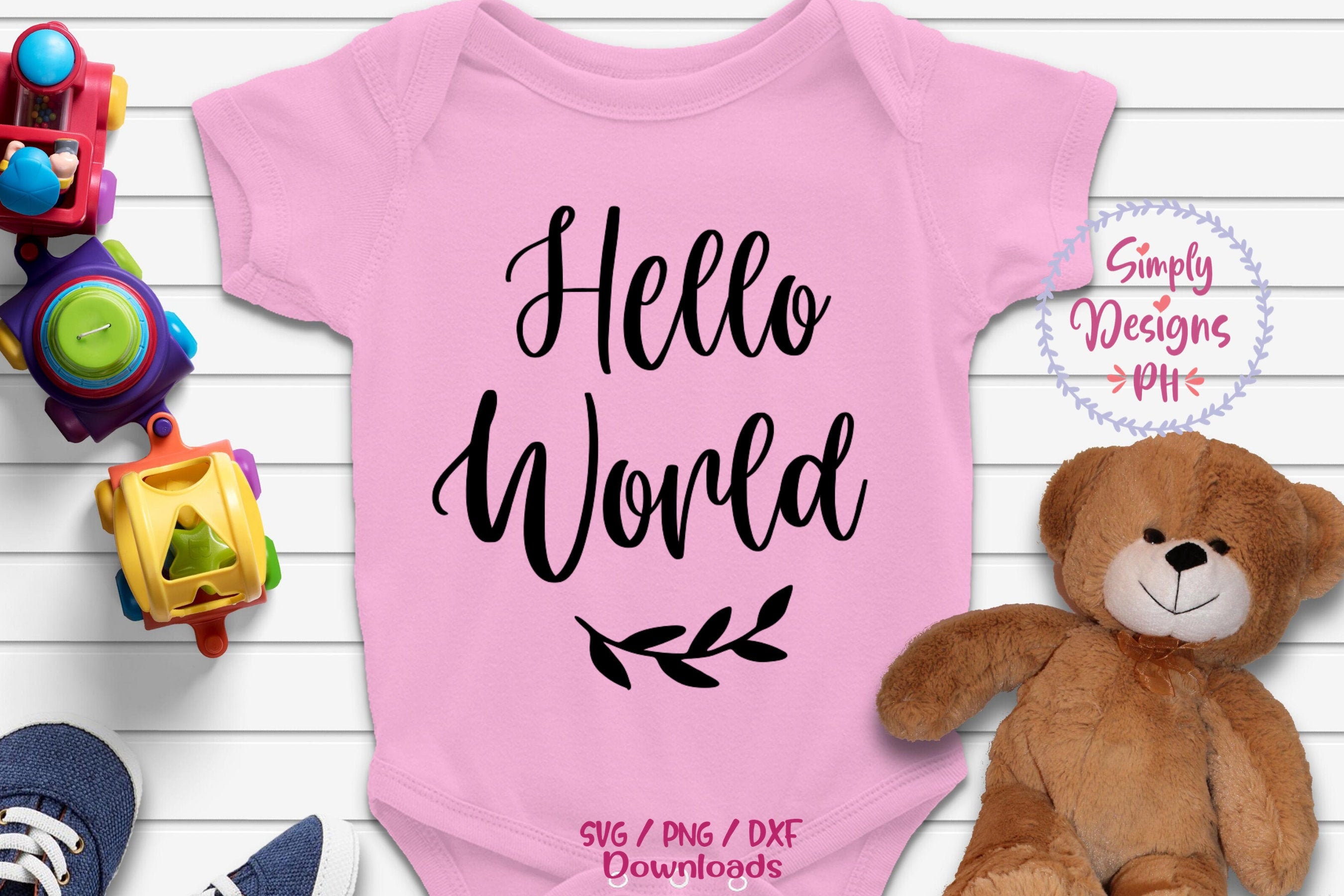 Hello world Svg / New Baby Svg / Newborn Svg / Baby Svg / .svg | Etsy