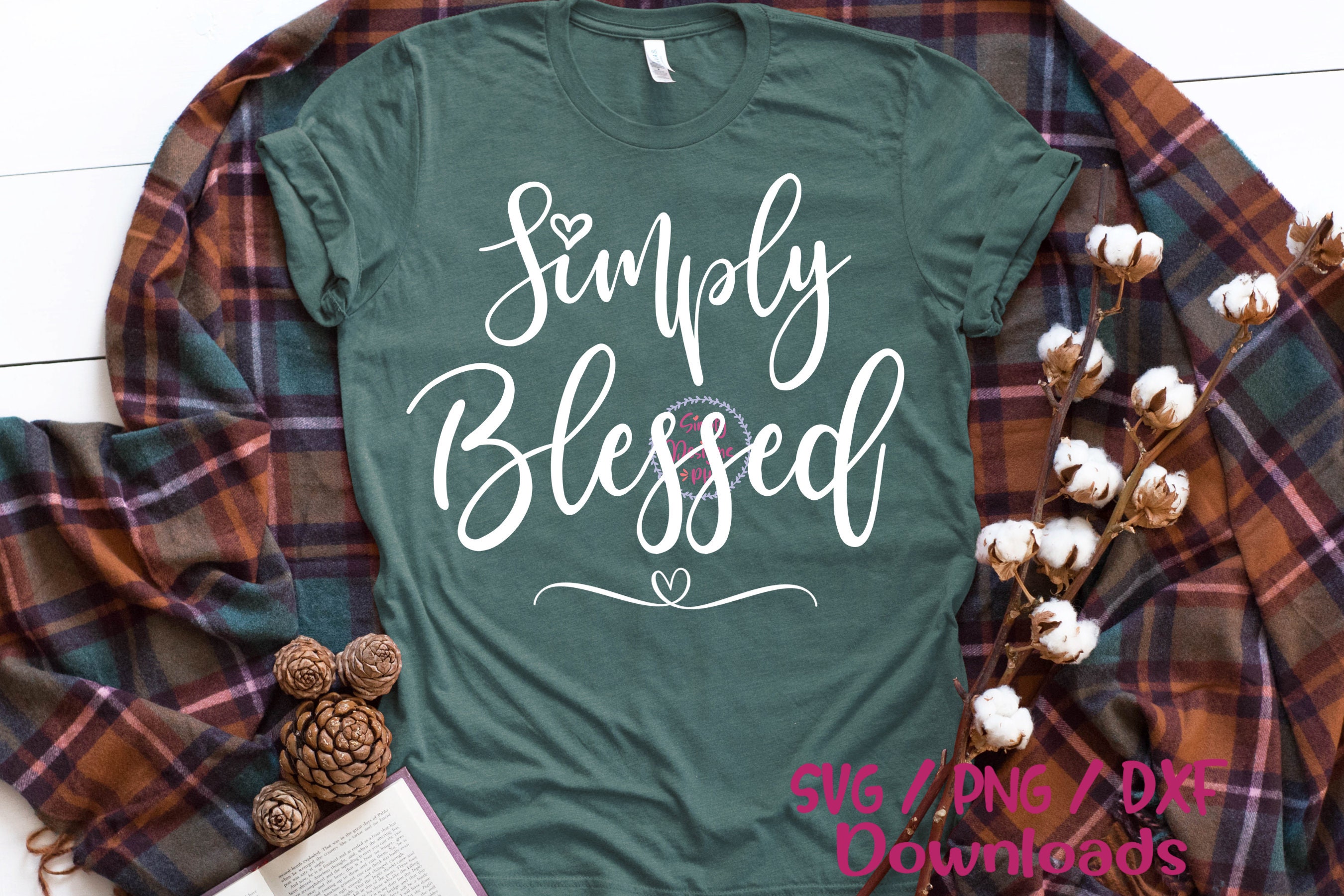 Simply Blessed SVG Blessed beyond SVG Blessed svg dxf png | Etsy