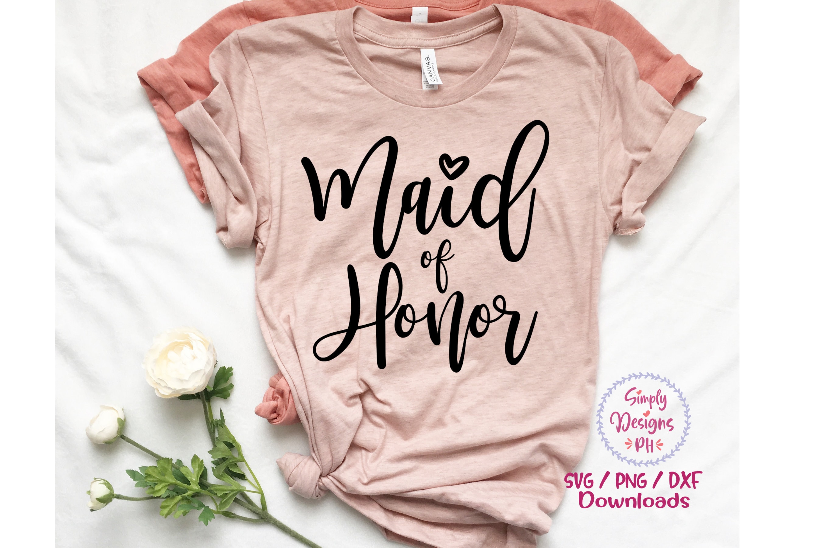 Maid of Honor Svg, Wedding SVG, Bridesmaid Svg, Dxf and Png Instant ...