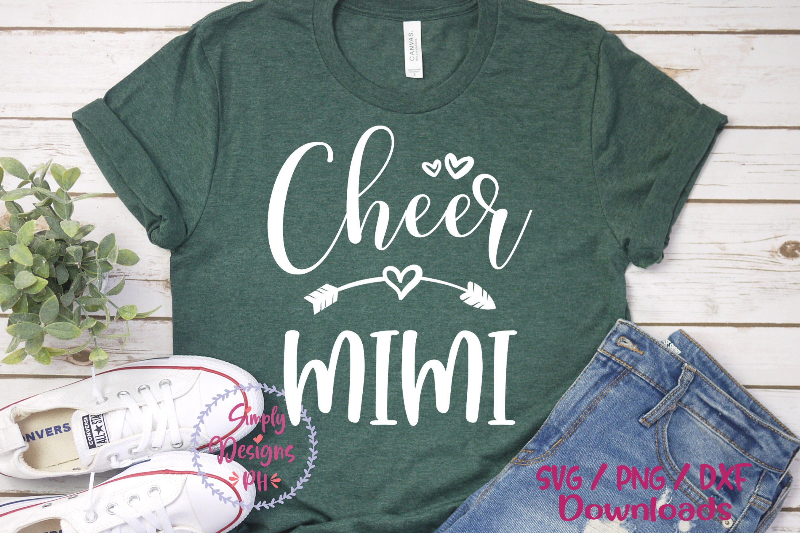 Cheer Mimi Svg Cheer Grandma Cut File Cheer Bow Svg Dxf | Etsy