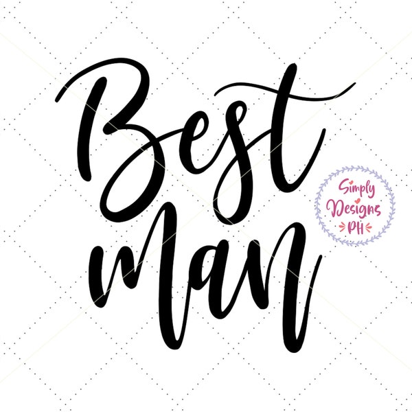Best Man Svg - Etsy