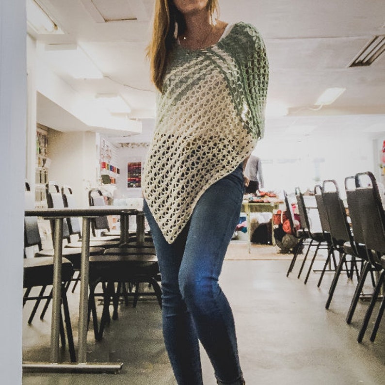 CROCHET PATTERN/ Open Weave Pon-shawl / Crochet Poncho/ Crochet Wrap - Etsy