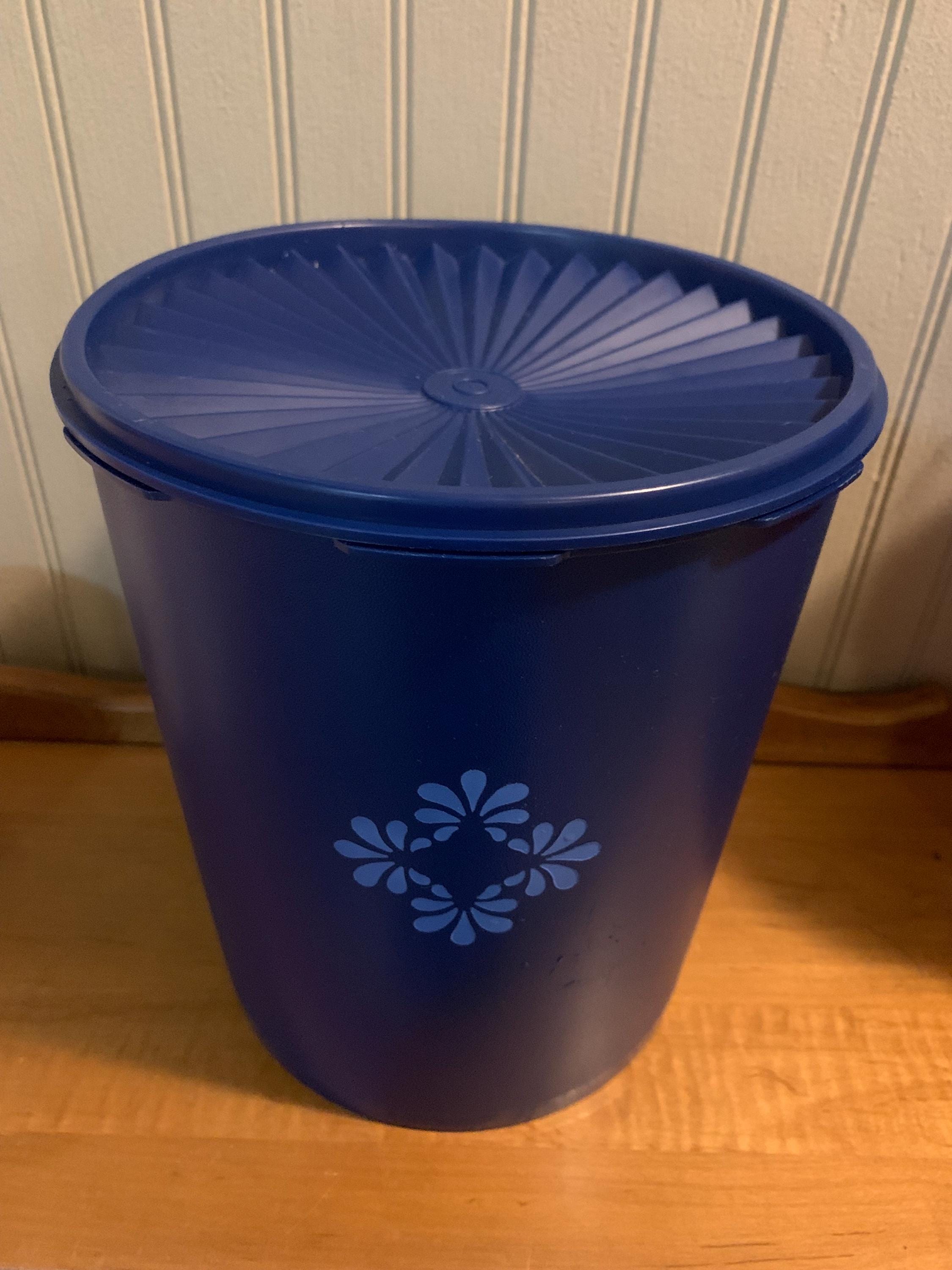 NEW OLD STOCK Blue Tupperware Canister - Etsy