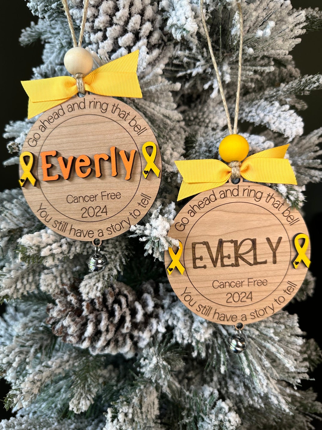 3D Cancer Ribbon Ornament / Cancer Car Charm / Cancer Survivor / Ring ...