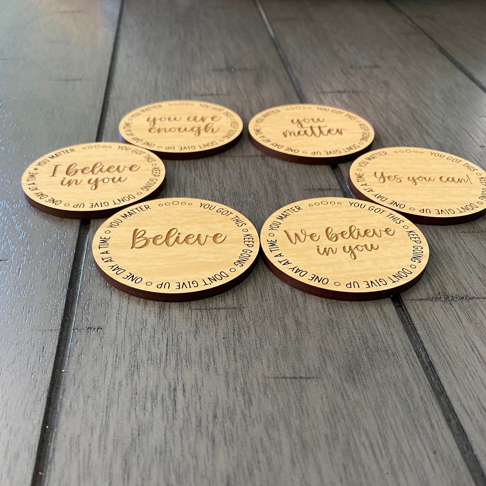 Positive Affirmation Tokens / Anxiety Tokens / Mental Health ...