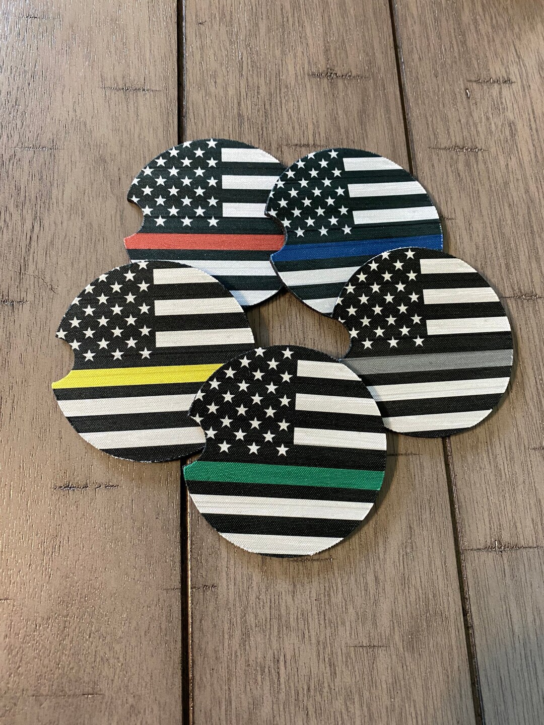 Police Car Coasters / Firefighter Car Coasters / Thin Blue Line / Car ...