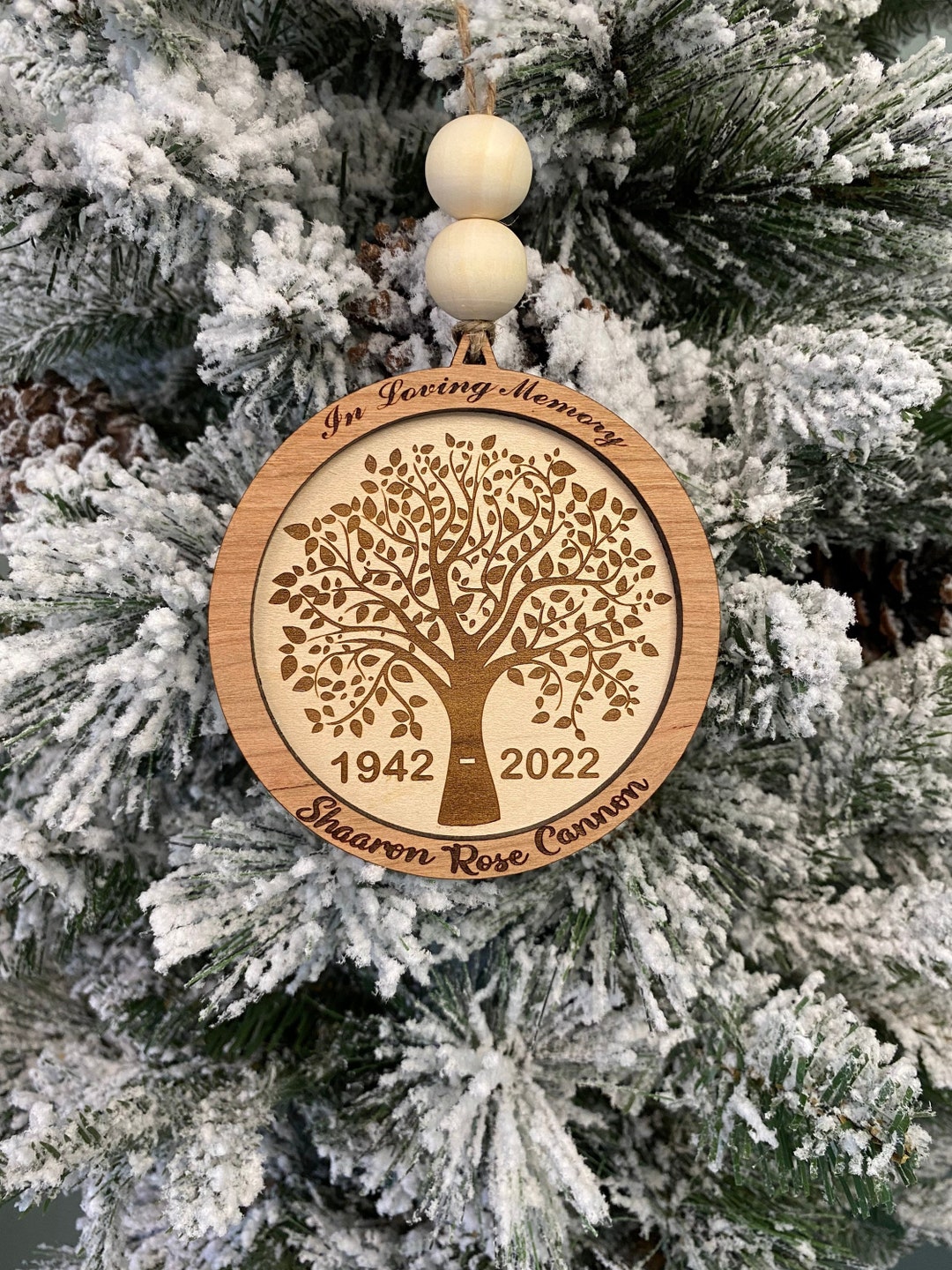 Personalized Memorial Ornament / Christmas Memory Ornament / - Etsy