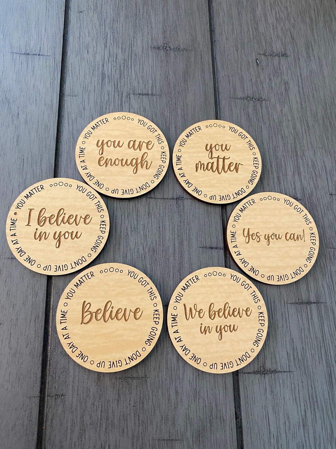Positive Affirmation Tokens / Anxiety Tokens / Mental Health ...