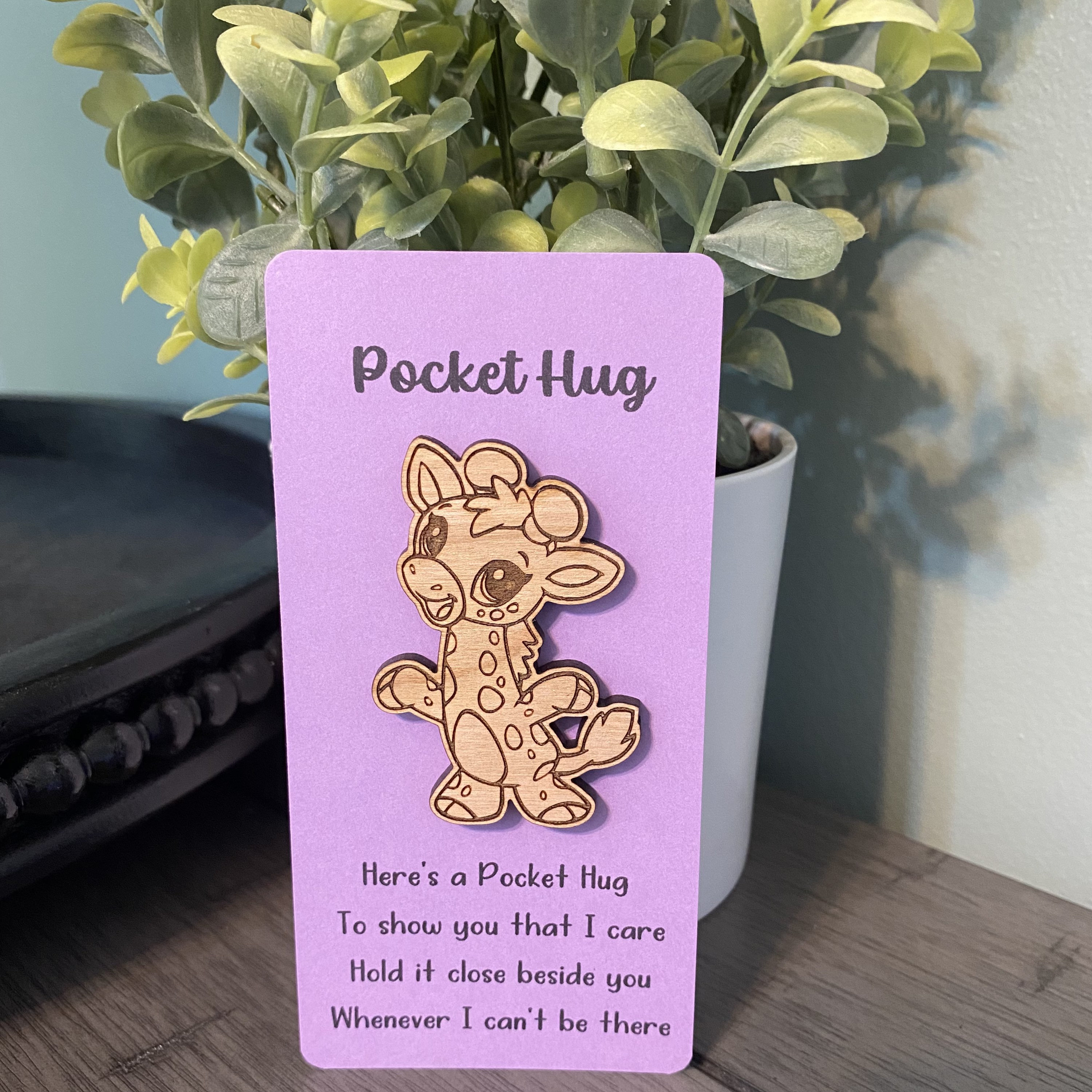 Pocket Hug / Wooden Animal Pocket Hug / Pocket Coin Keepsake / - Etsy
