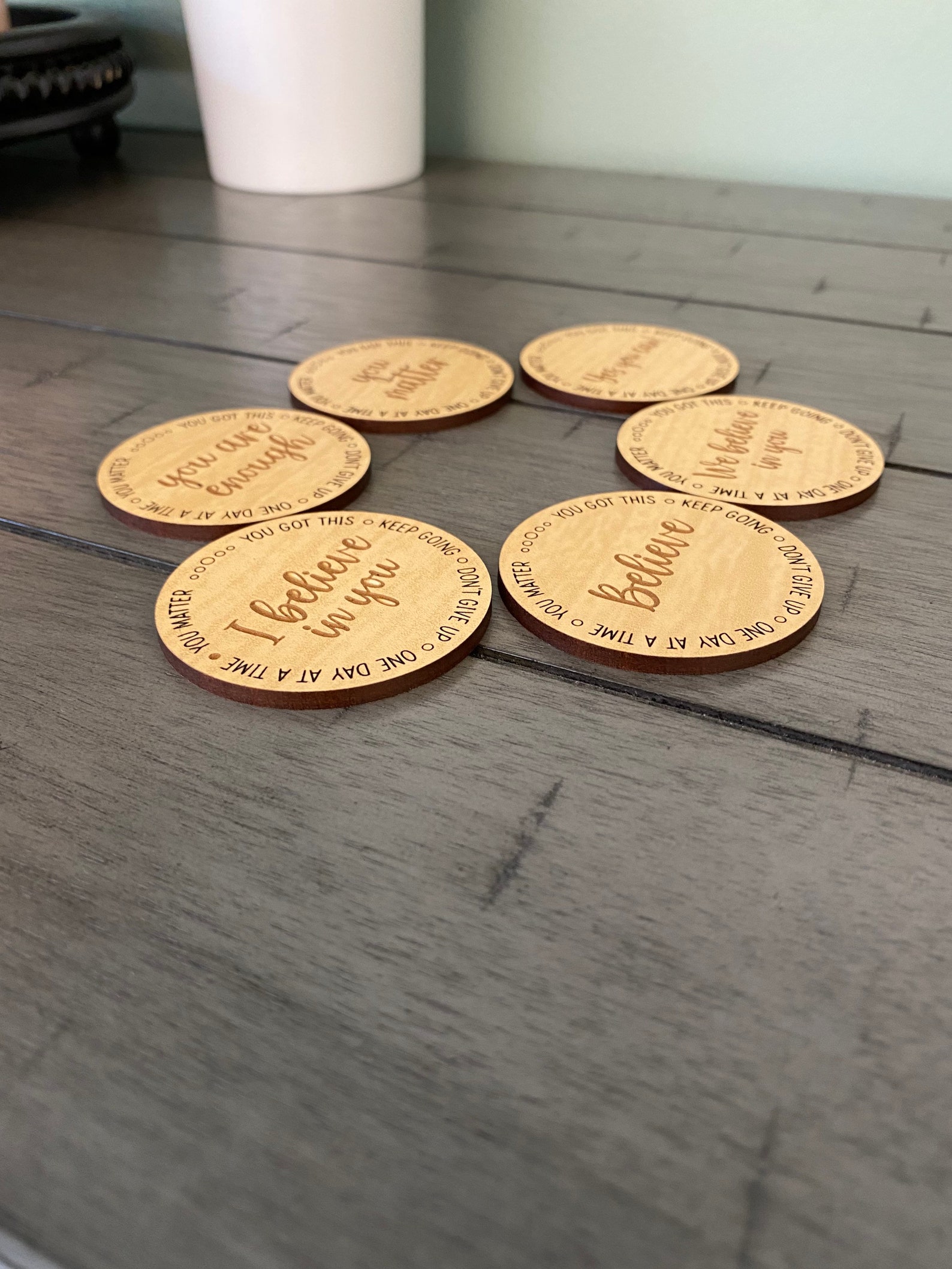 Positive Affirmation Tokens / Anxiety Tokens / Mental Health ...