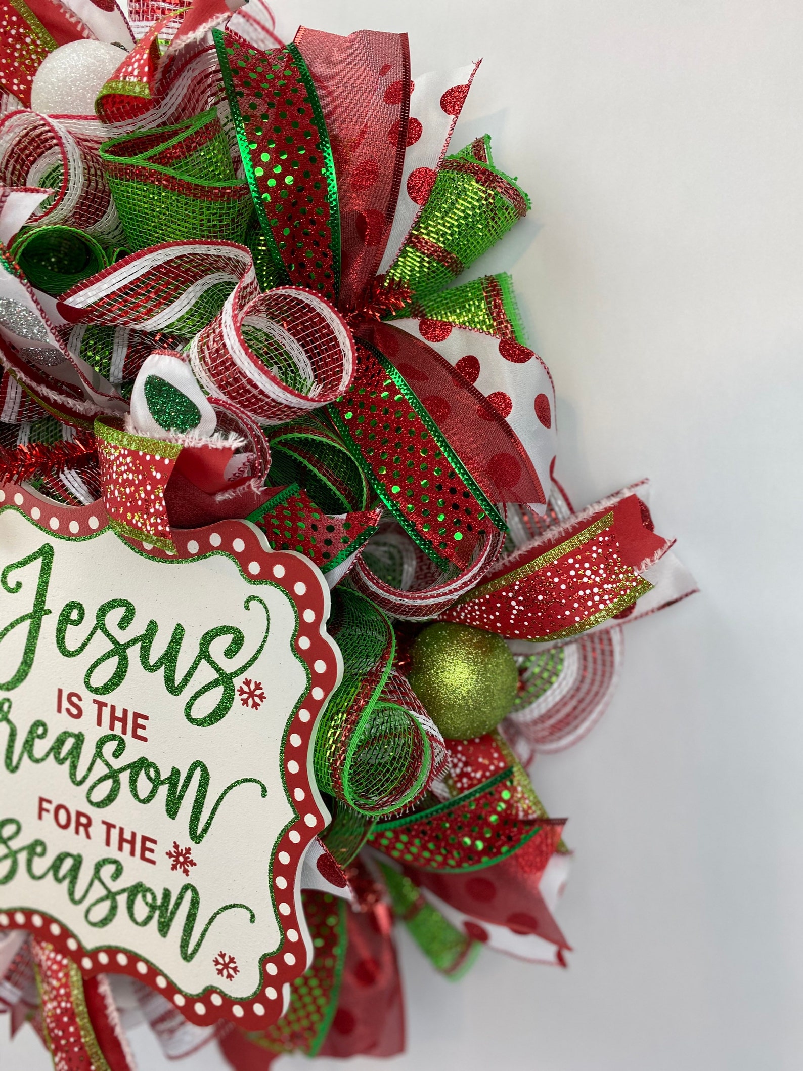 Sale / Large Winter Wreath / Christmas Jesus Wreath / Red - Etsy