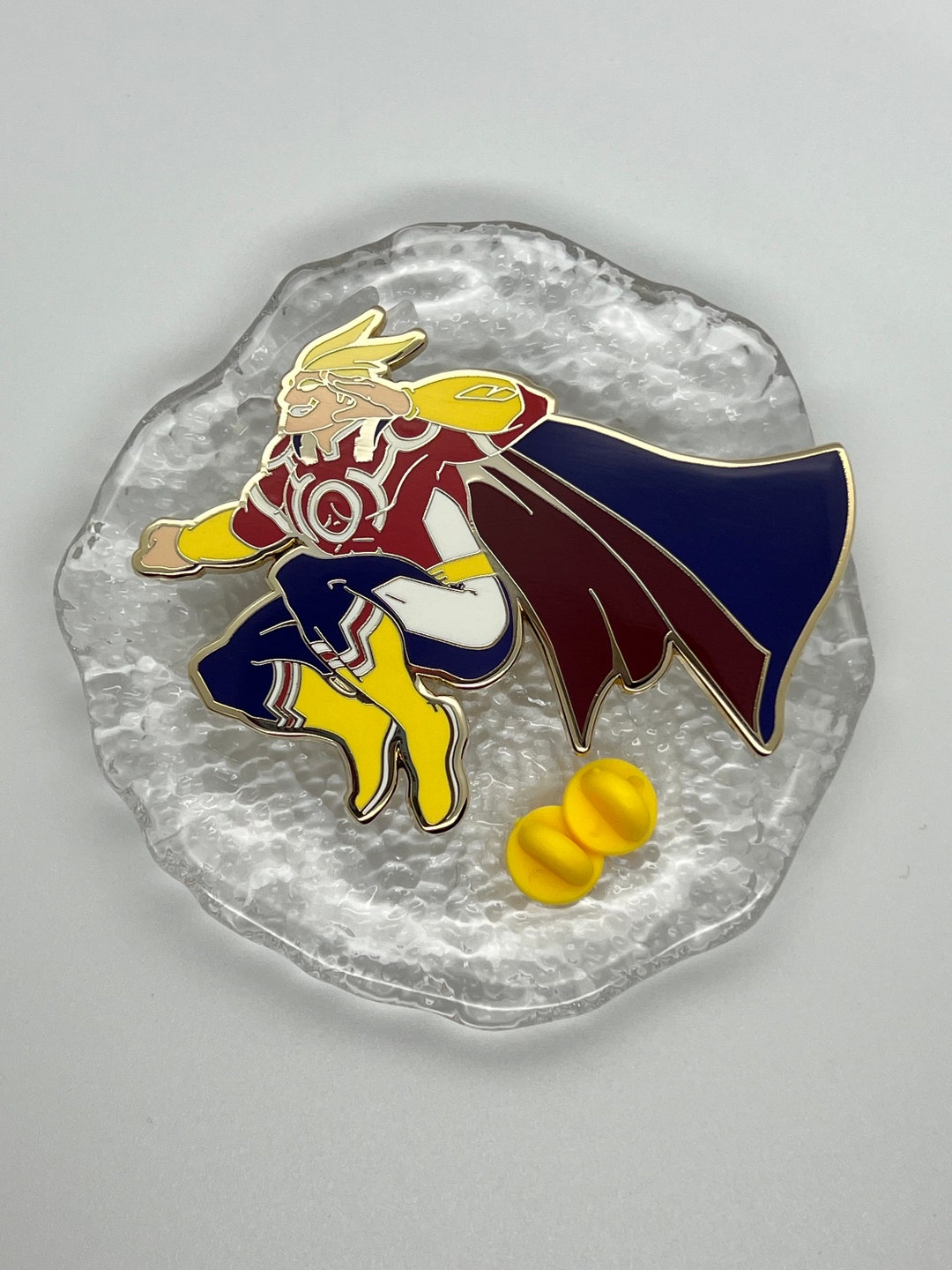 Limited Edition Leaping Hero Hard Enamel Pin 3 Wide Symbol of Peace ...