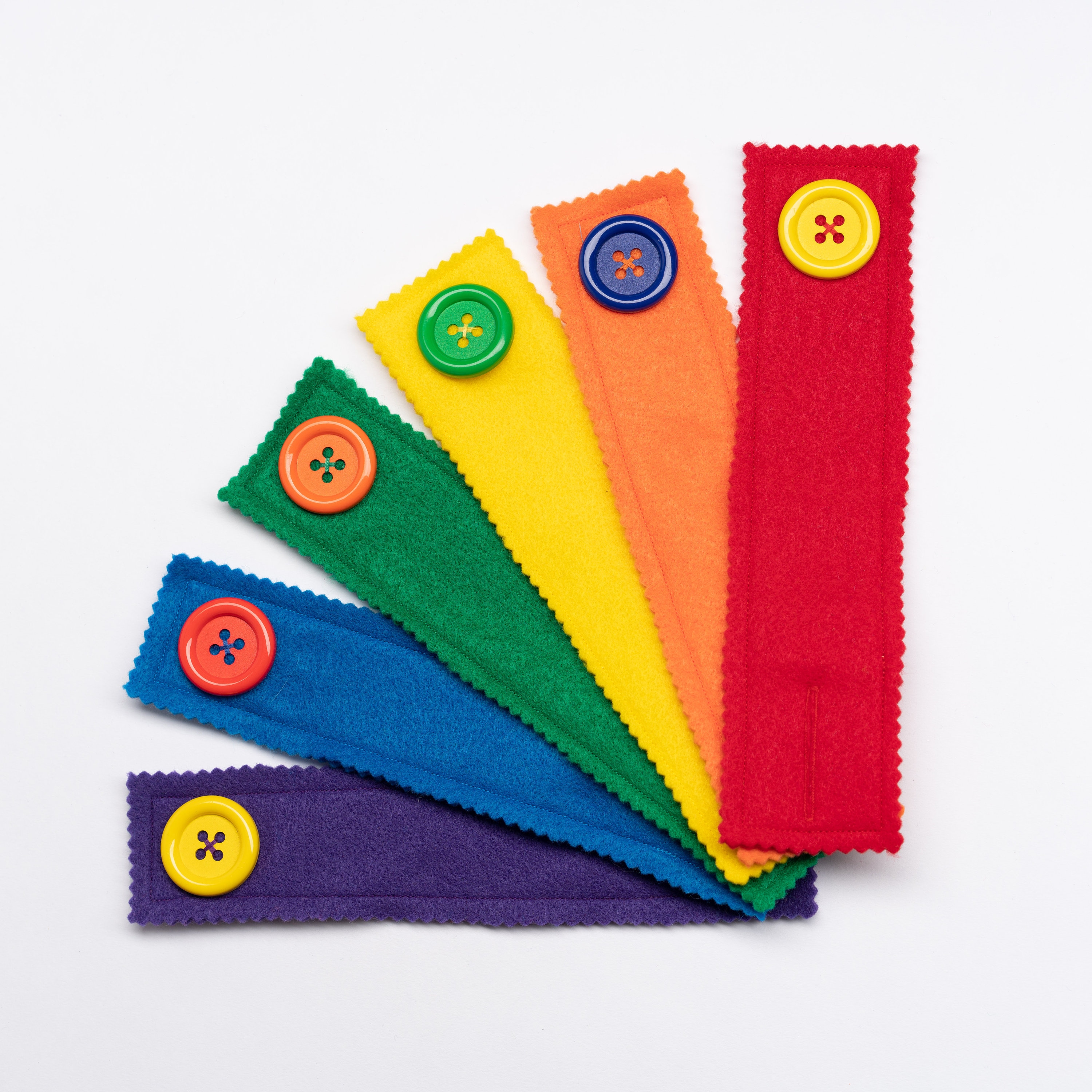 Felt Button Chain, Fine Motor Activity, Dressing Skills, Fine Motor ...