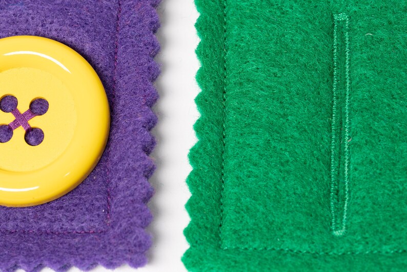Felt Button Chain, Fine Motor Activity, Dressing Skills, Fine Motor ...