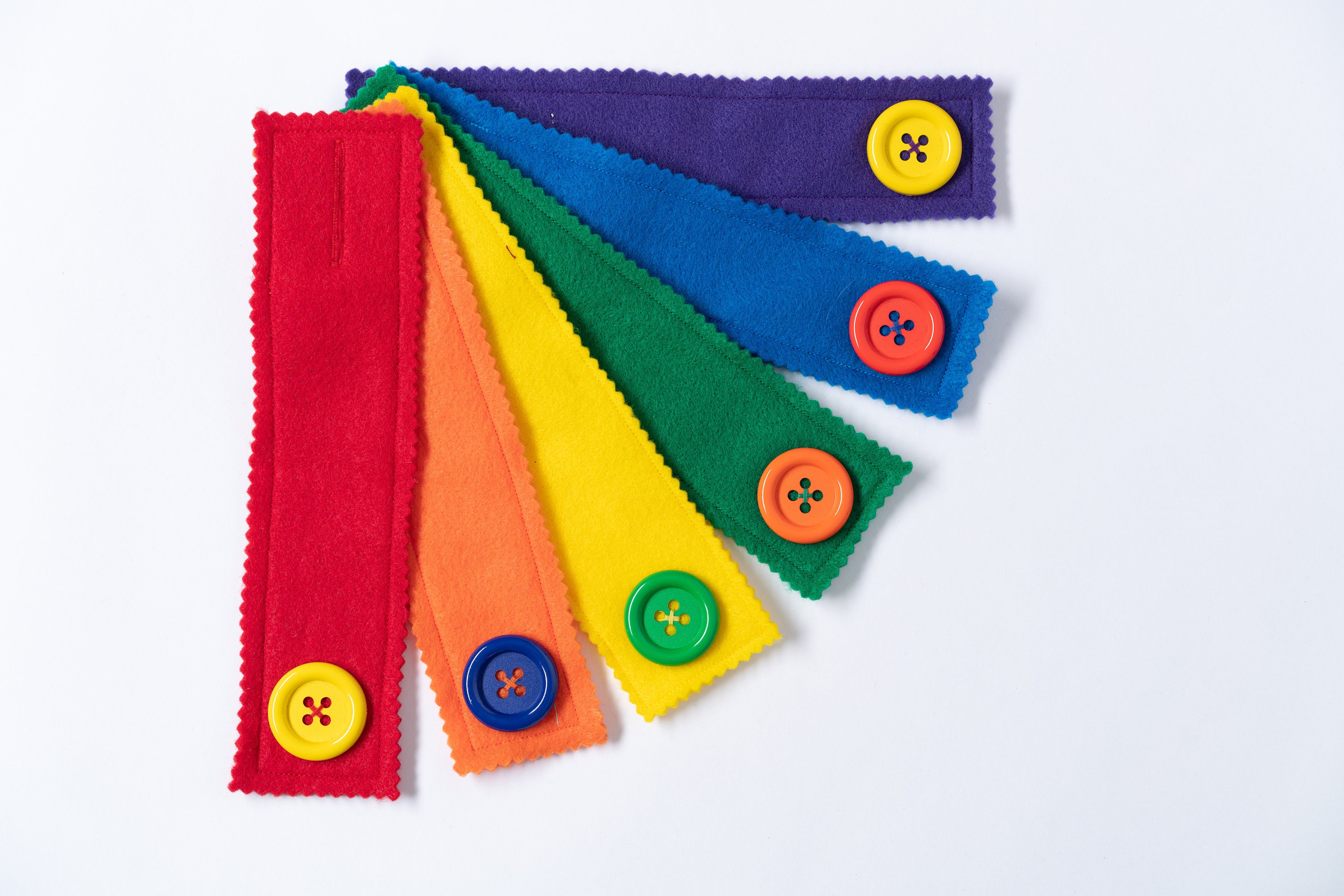 Felt Button Chain, Fine Motor Activity, Dressing Skills, Fine Motor ...