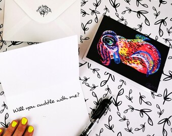 Raining Fish Greeting Card Blank Inside by Catherine - Etsy