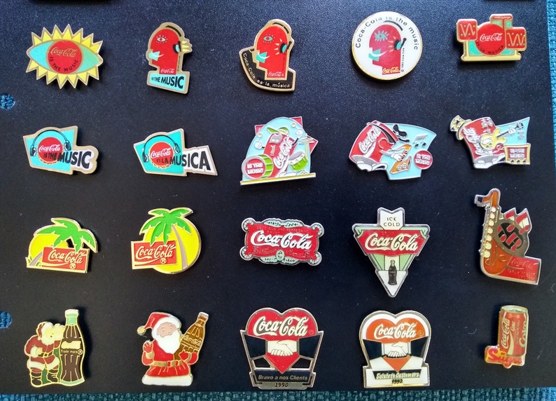 Huge Variety of Vintage Coca-cola Pins: Ice Cold Cola Bottle - Etsy