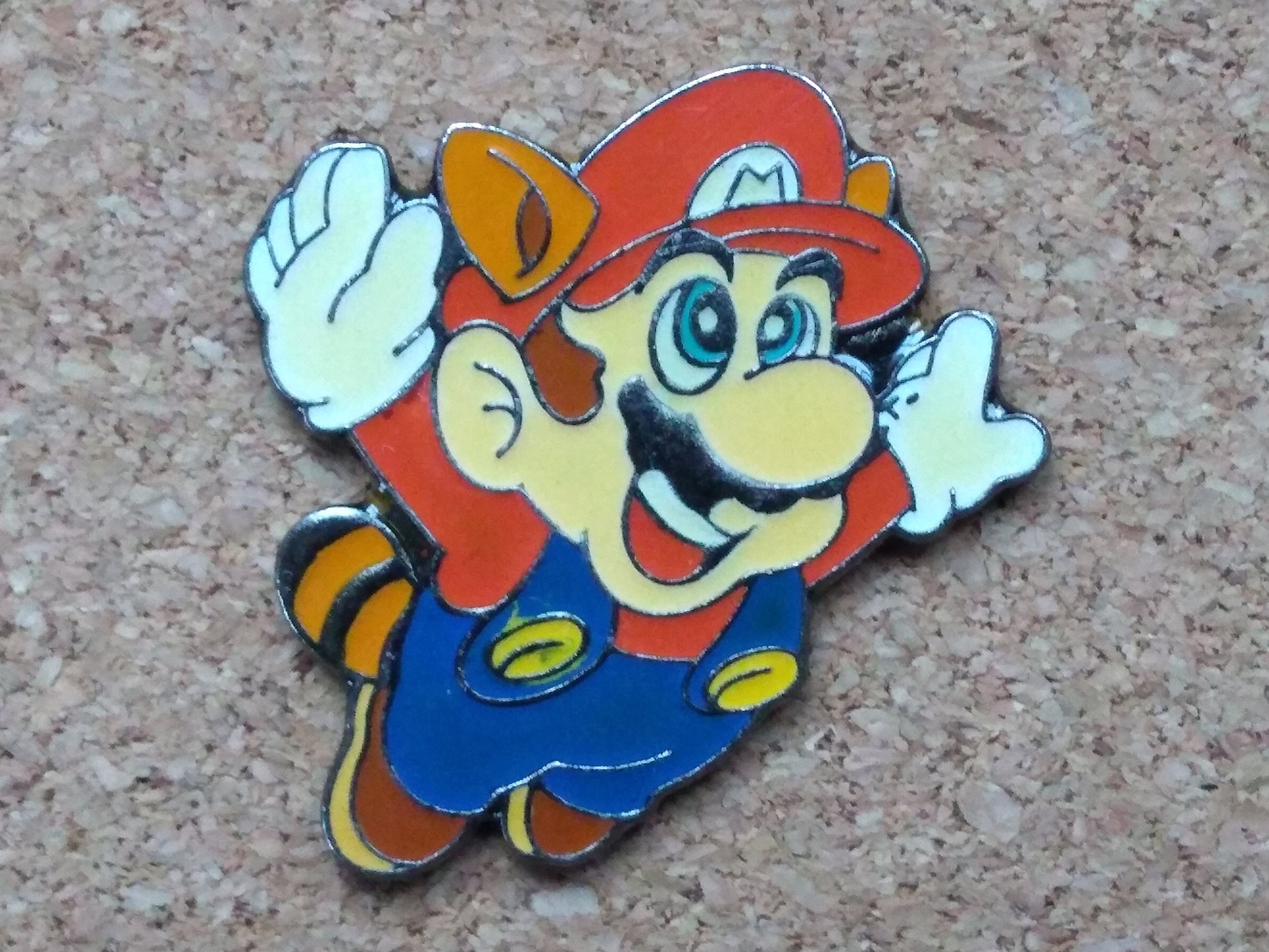 Vintage Nintendo Super Mario Bros. Pins: Raccoon Mario Hammer - Etsy