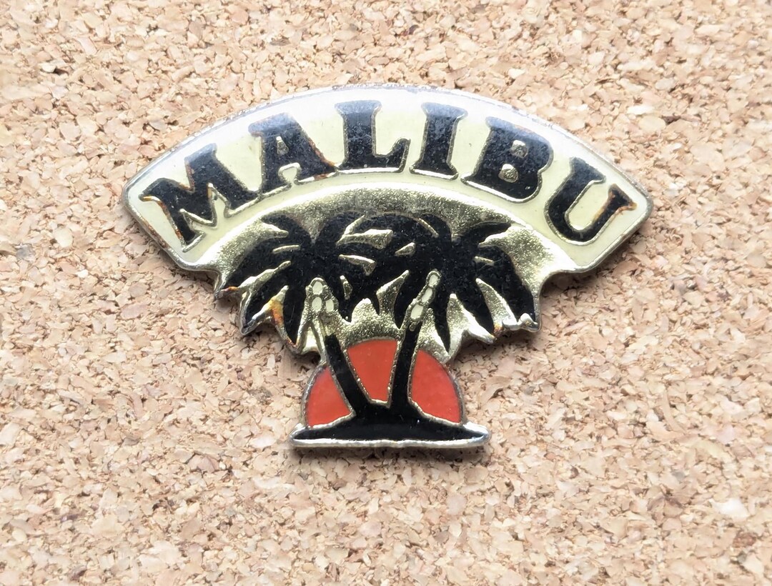 Vintage Malibu Rum Logo Enamel Pin - Etsy