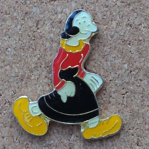 Vintage Popeye the Sailor Man Pins: Smoking Popeye, Olive Oyl, Steering ...